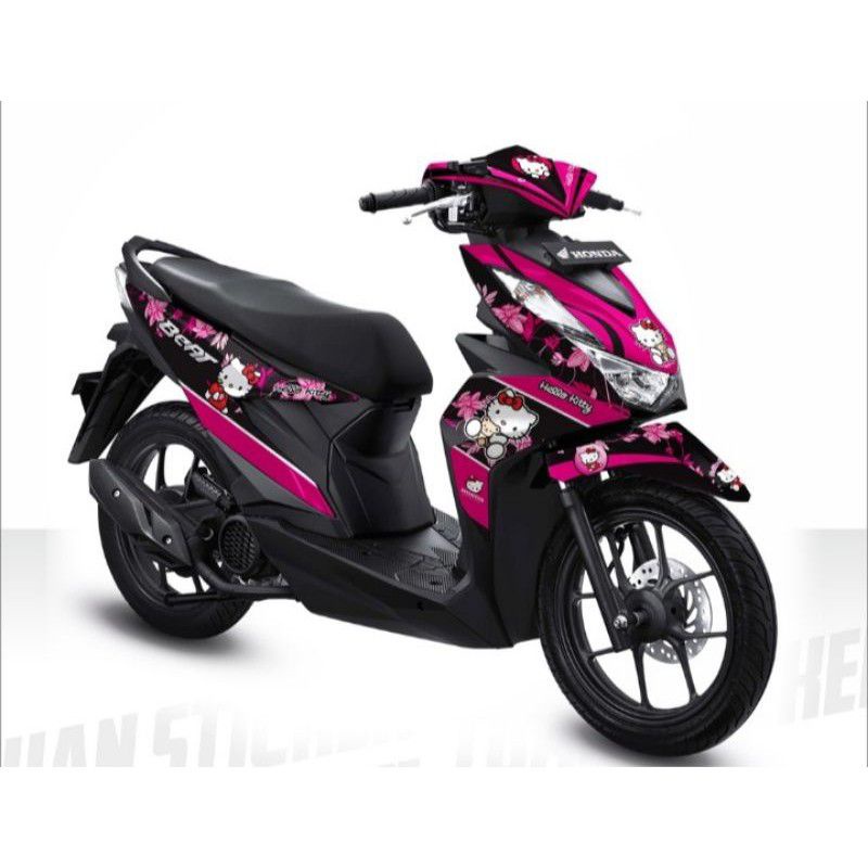 Jual Decal Beat Strit Hello Kitty Pink Full Body | Shopee Indonesia
