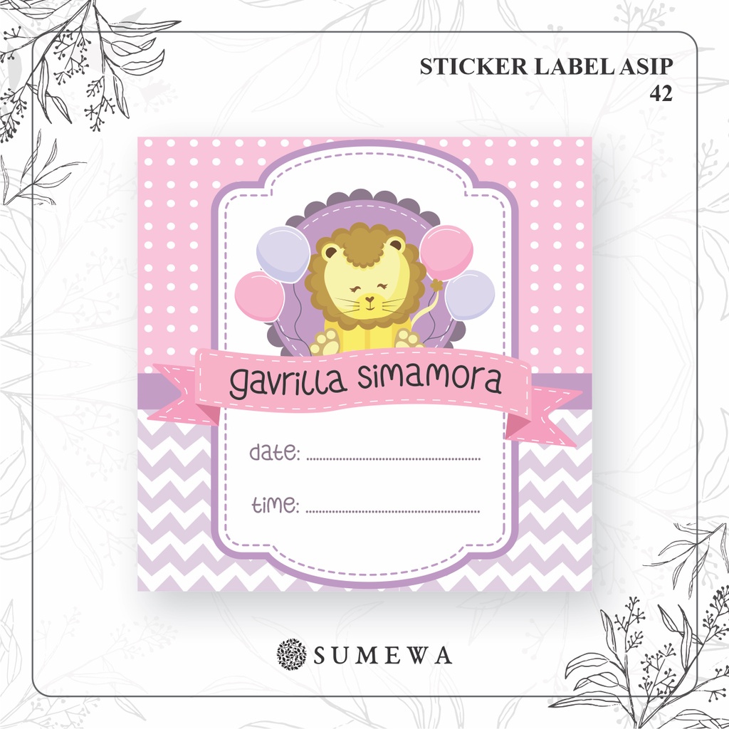 Jual Label Botol ASI / Sticker Botol ASI / Sticker Label ASI - 42 ...