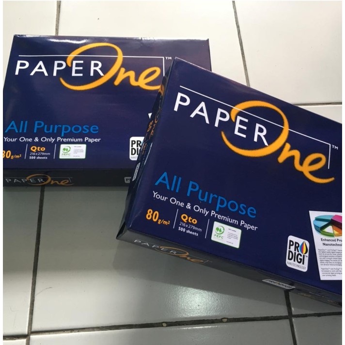 Jual Kertas HVS Paper One Uk. Qto - 80 Gr (Kwarto) | Shopee Indonesia