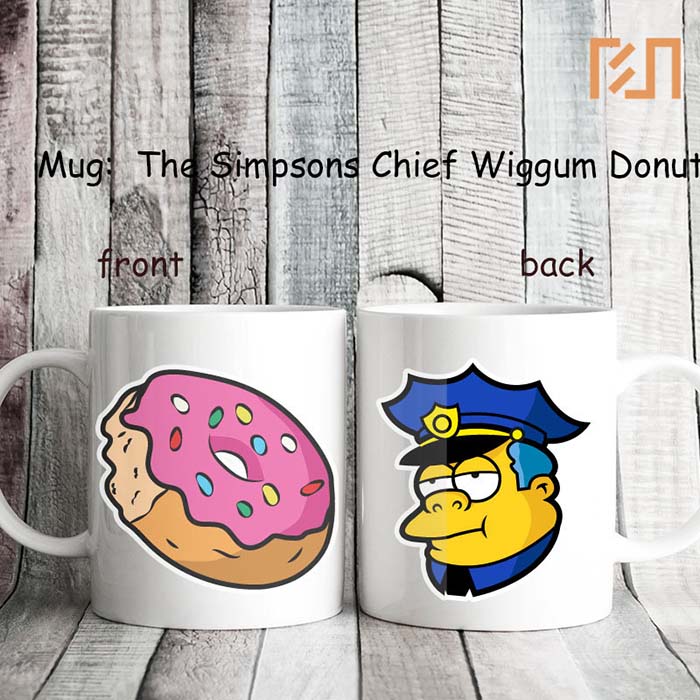 Jual Mug The Simpsons Chief Wiggum Donut Icon | Shopee Indonesia