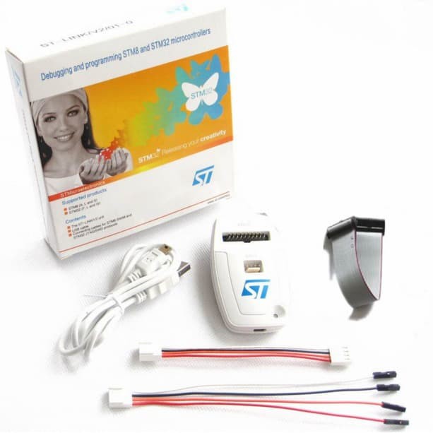 Jual ST-LINK V2 STM8 STM32 MCU Microcontroller USB JTAG Debugger Programmer - AIFRobotic ...