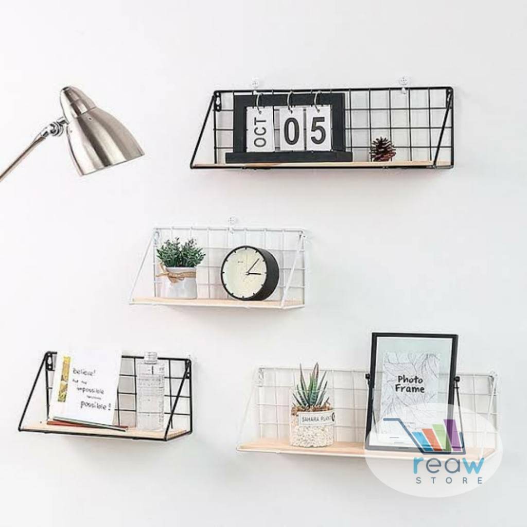 Jual Rak Dinding Tempel Tatakan Besi / Hanging Storage Rack RADIT ...