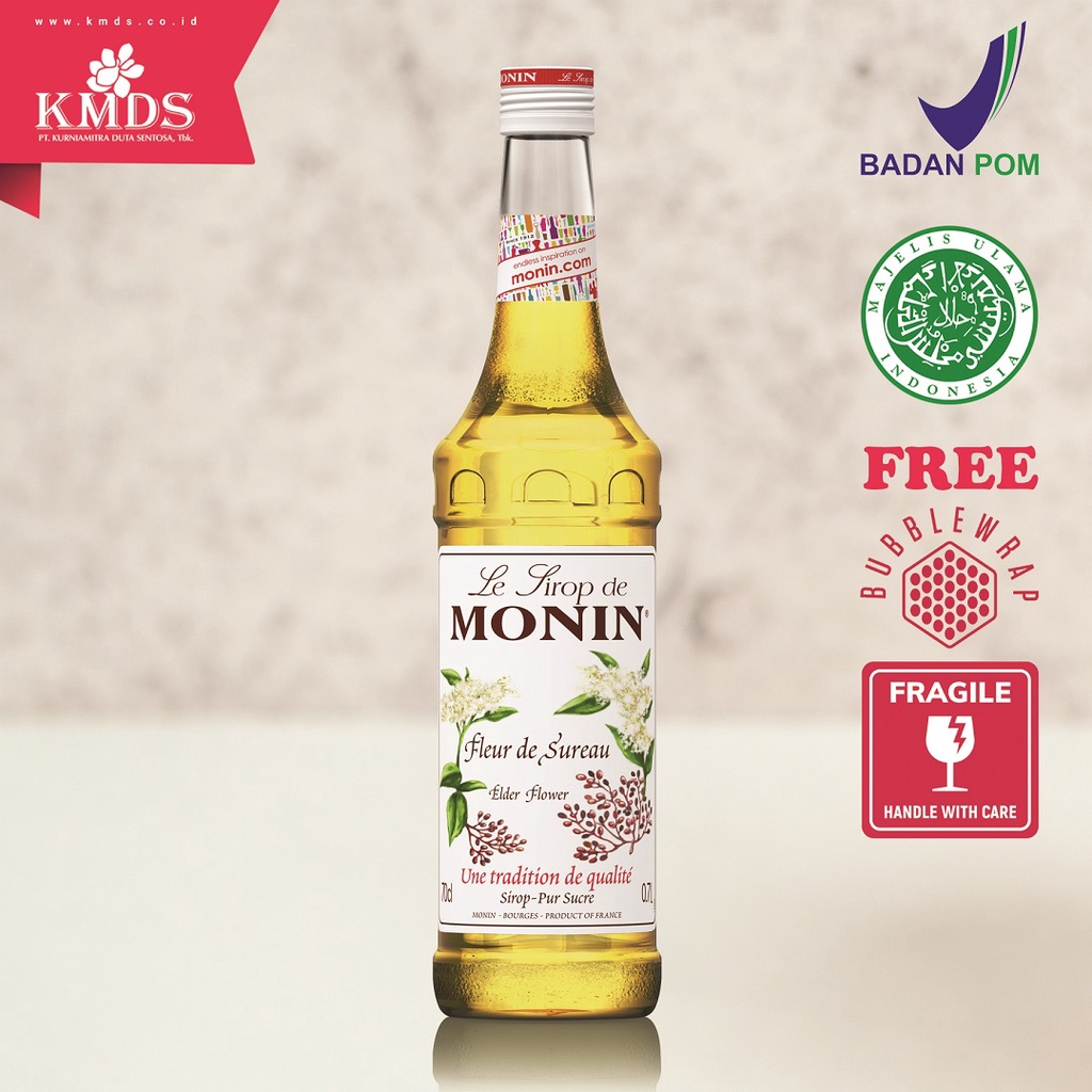 Jual MONIN Elder Flower syrup 70 CL 700 ML | Shopee Indonesia