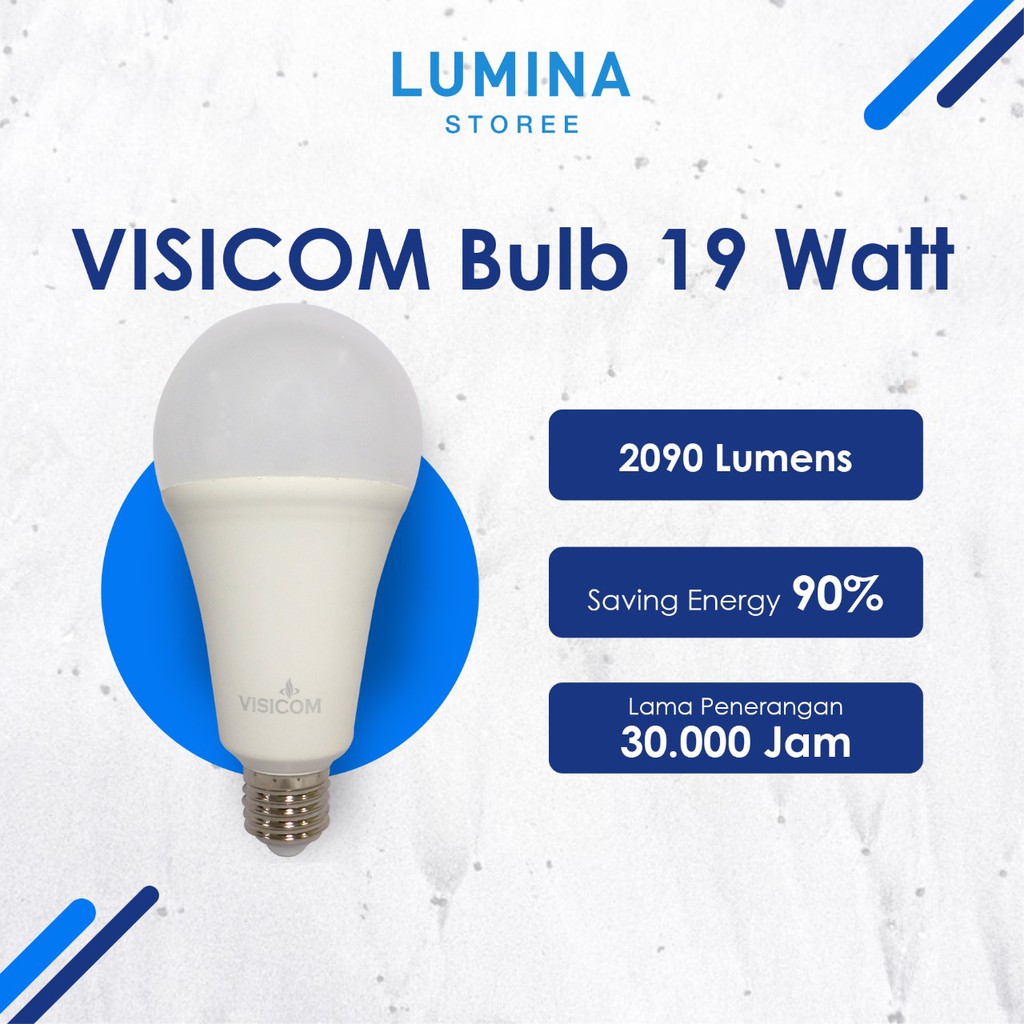 Jual Lampu LED Bulb 19W Watt Visicom (HB) | Shopee Indonesia