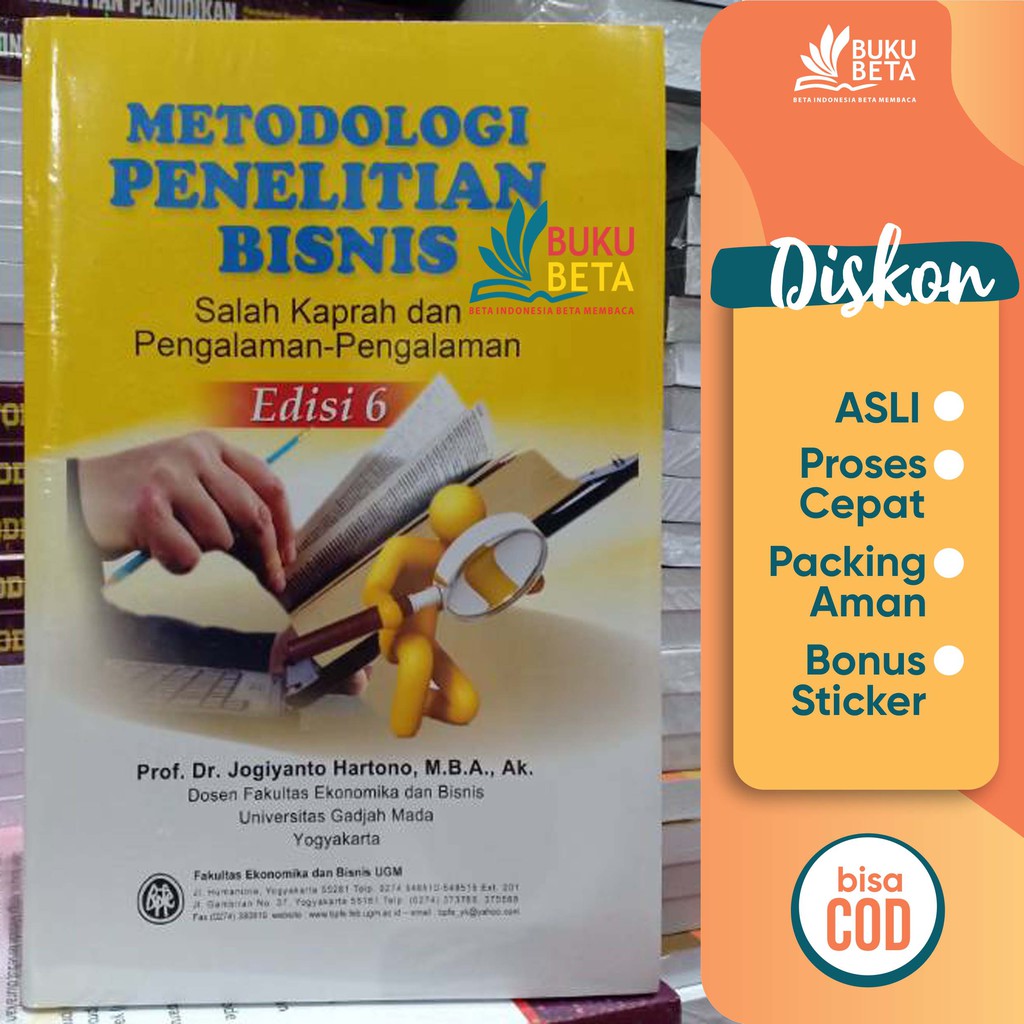 Jual Metodologi Penelitian Bisnis Salah Kaprah dan Pengalaman ...