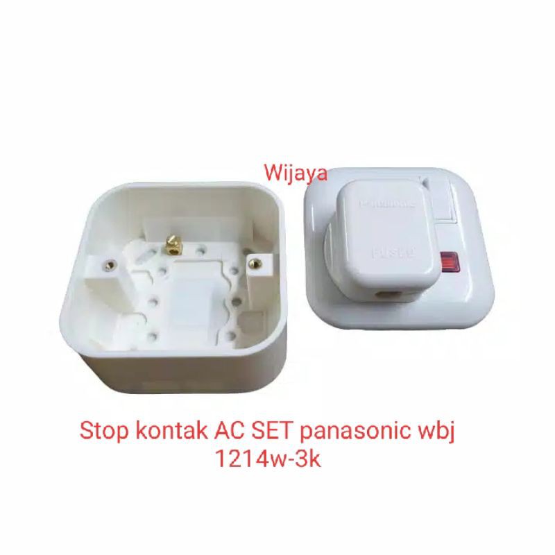 Jual Panasonic stop kontak AC Set WBJ1214w-3k | Shopee Indonesia