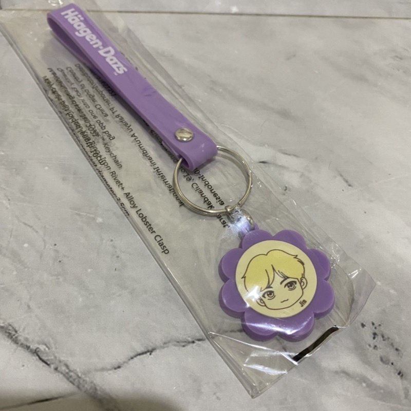 Jual BTS tiny tan tinytan official keychain keyring gantungan JIN haagen dazs haagendazs ...
