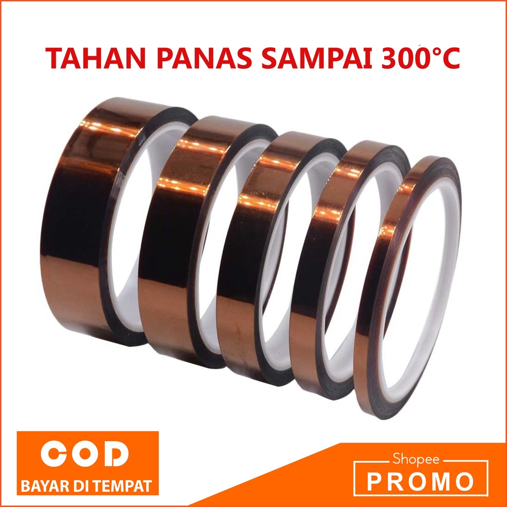 Jual Lakban Anti Panas 10mm 15 mm 20mm Solasi Tahan Panas Tape Isolasi ...