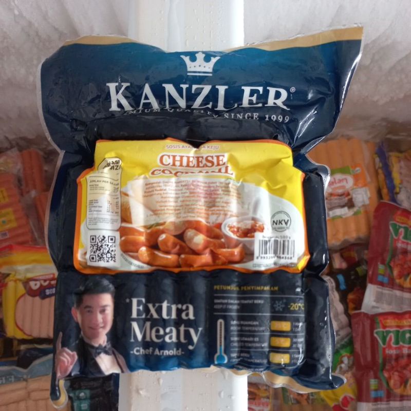 Jual Kanzler Cheese Cocktail Sosis Ayam Rasa Keju isi 50 Batang 500g ...
