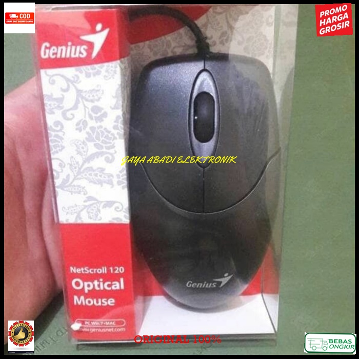 Jual G508 ORIGINAL GENIUS MOUSE USB KABEL WIRED CABLE OPTIKAL UNIVERSAL ...