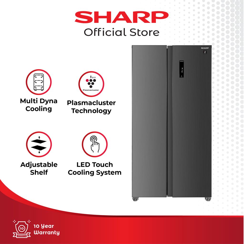 Jual Sharp Refrigerator Side By Side 630L Gross / 600L Nett WITH ...