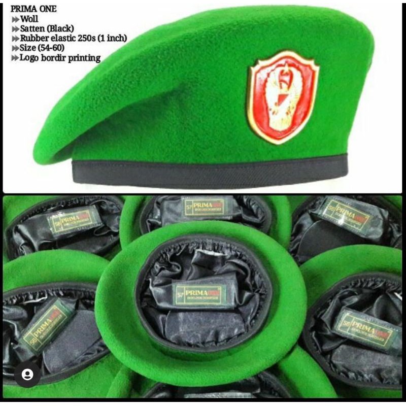 Jual baret militer primaone / baret TNI AD | Shopee Indonesia