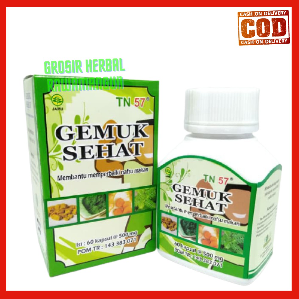 Jual Kapsul Gemuk Sehat Toga Nusantara 60 Kapsul original Herbal Nafsu ...