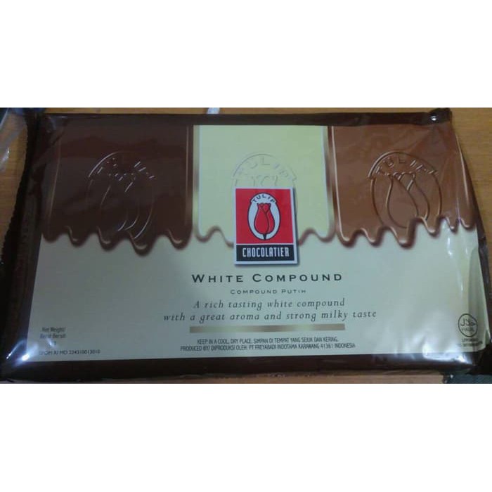 Jual "COKLAT TULIP COMPOUND WHITE 1Kg" | Shopee Indonesia