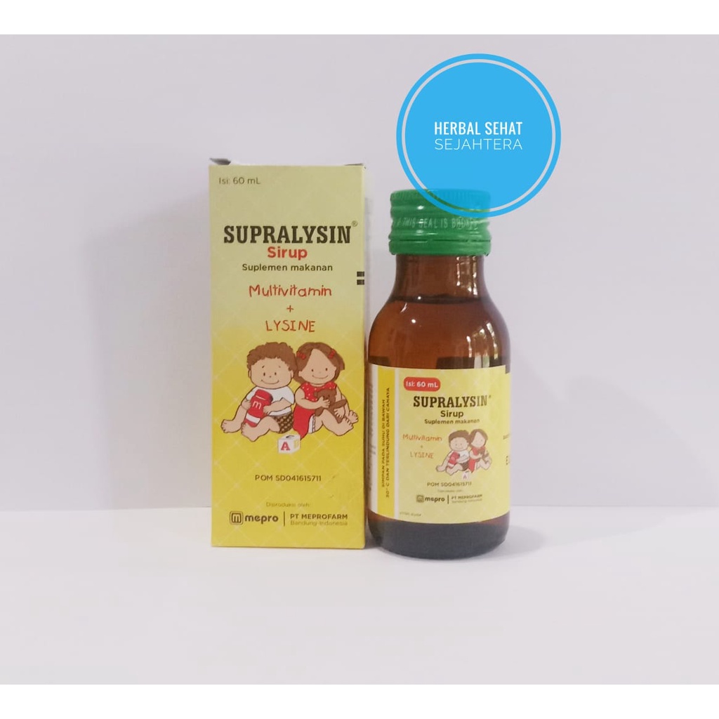 Jual SUPRALYSIN SIRUP Supralysin sirup 60ml, Supralysin sirup 100ml ...