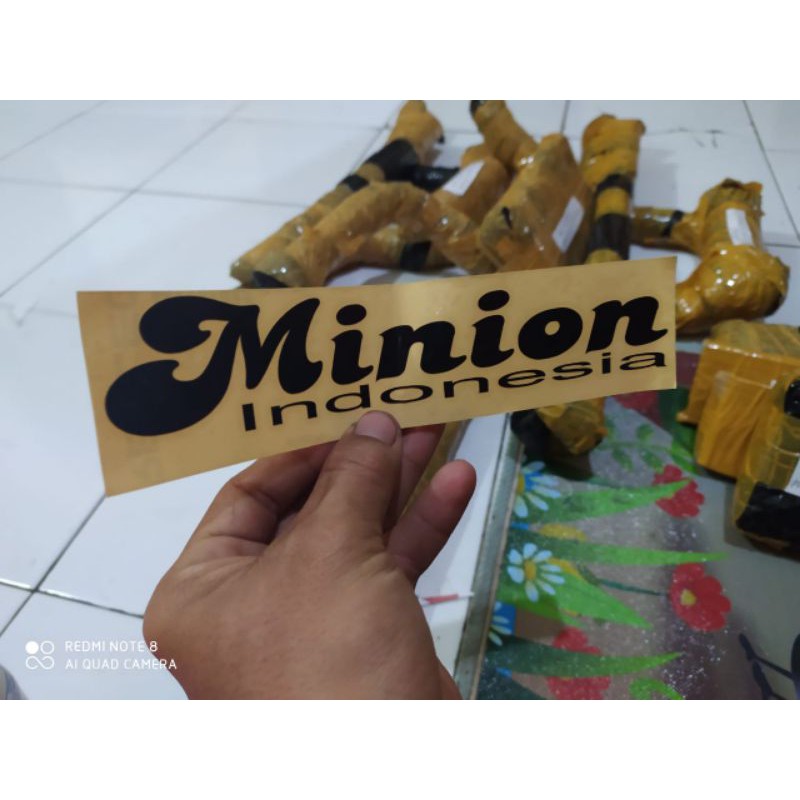 Jual sticker minion indonesia sticker cutting | Shopee Indonesia