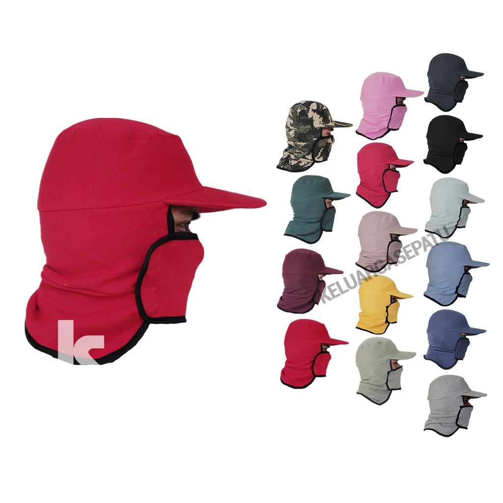 Jual Topi jepang masker topi pancing topi proyek topi kebun topi masker ...