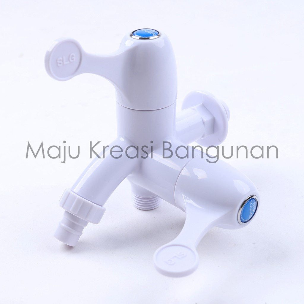 Jual Kran Cabang PVC Shower New Soligen Keran Double Plastik S9 S10 S13 ...