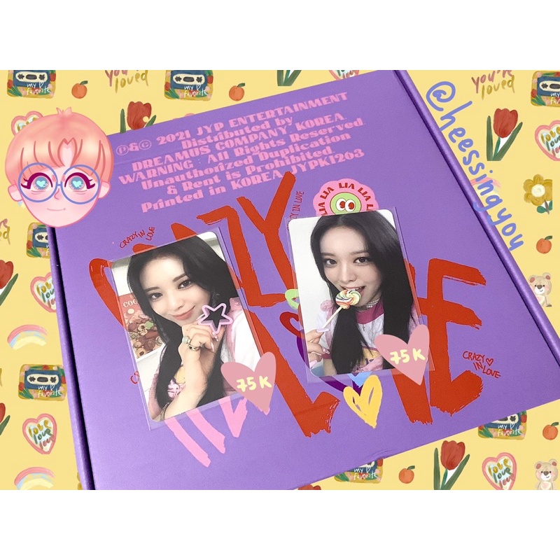 Jual ITZY crazy in love yuna photocard & standee , ryujin polaroid, 1 ...
