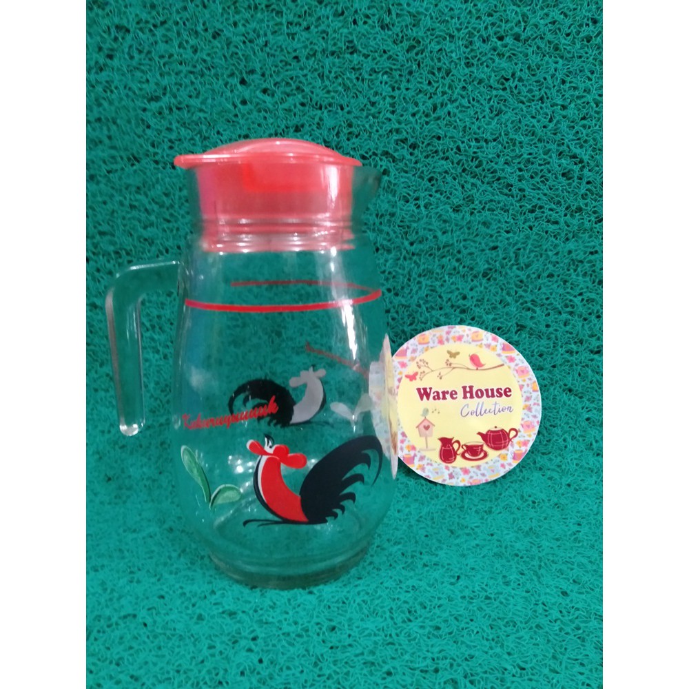 Jual Pitcher Water Jug / Tempat Air Minum Kaca / Pitcher kaca motif ...