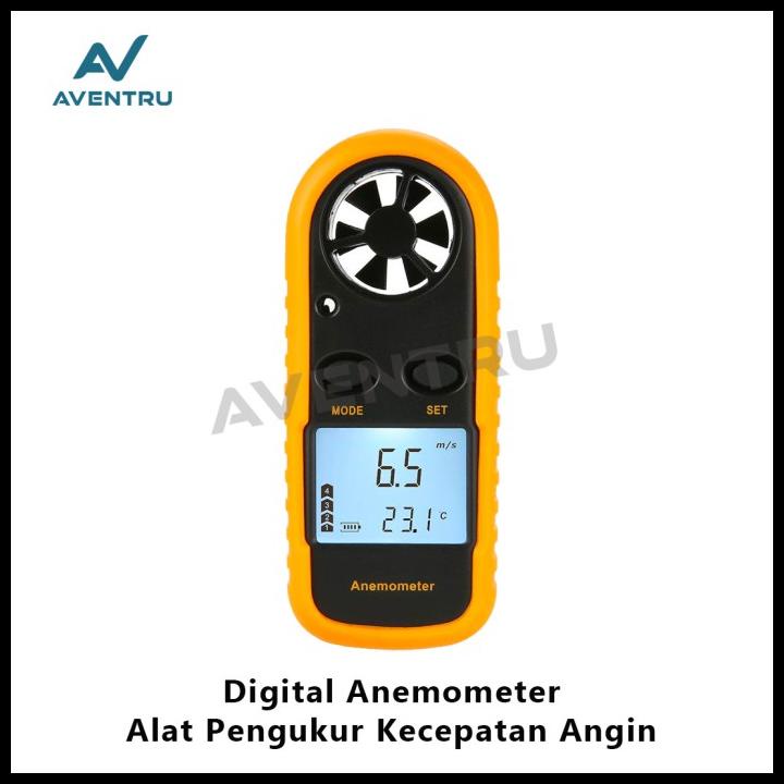 Jual Digital Anemometer With Thermometer Alat Ukur Kecepatan Angin Dan ...
