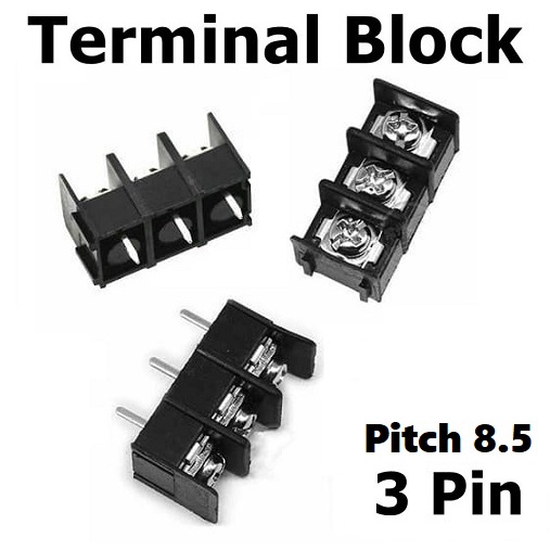 Jual Terminal PCB 3 Pin 20A Konektor Kabel Hitam / Terminal PCB Block ...