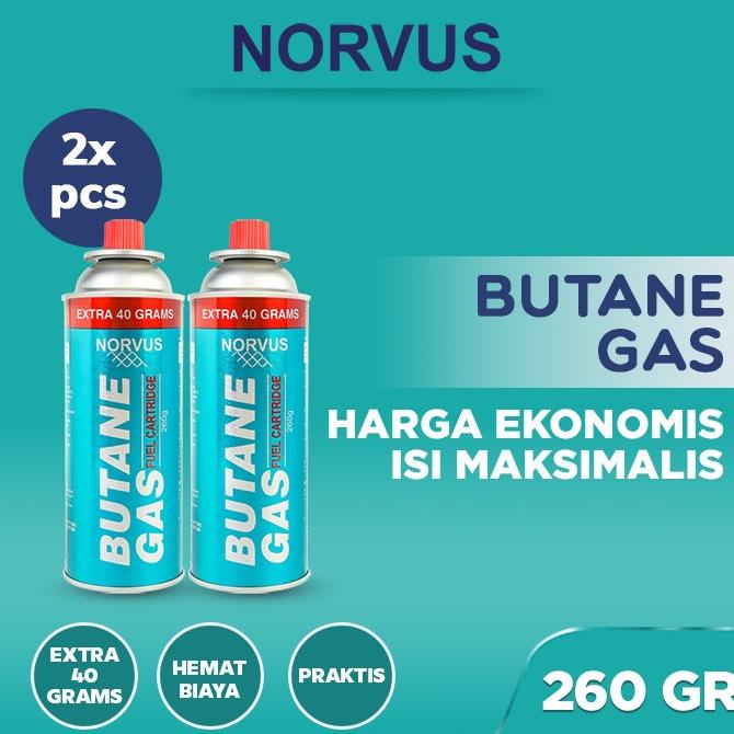 Jual NORVUS - Butane Gas Bundling 2x 260g | Shopee Indonesia