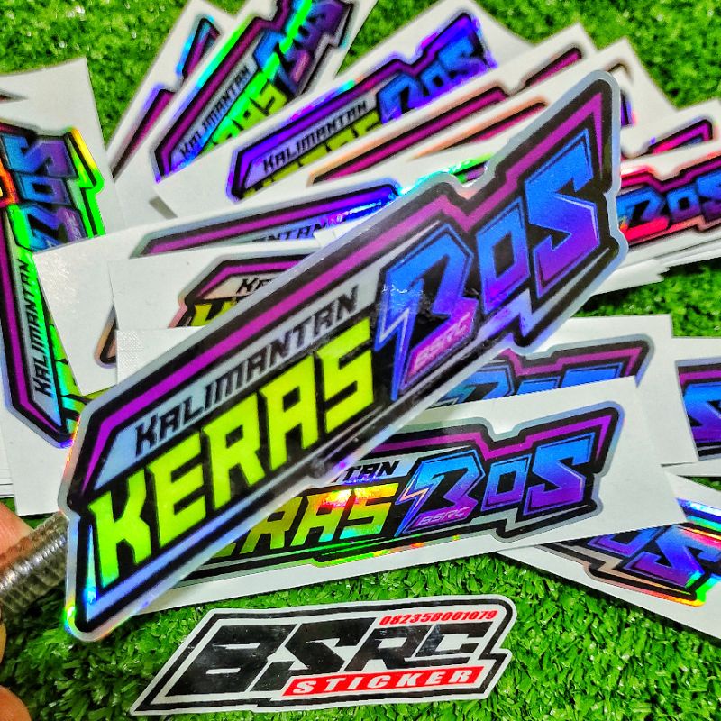 Jual sticker kalimantan keras bos hologram / sticker viral | Shopee ...