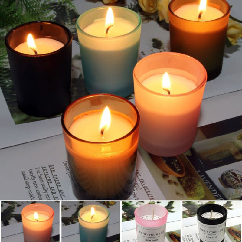 Jual Lilin Aromaterapi Scented Candle Tanpa Asap Nuansa Romantis/ Aroma ...
