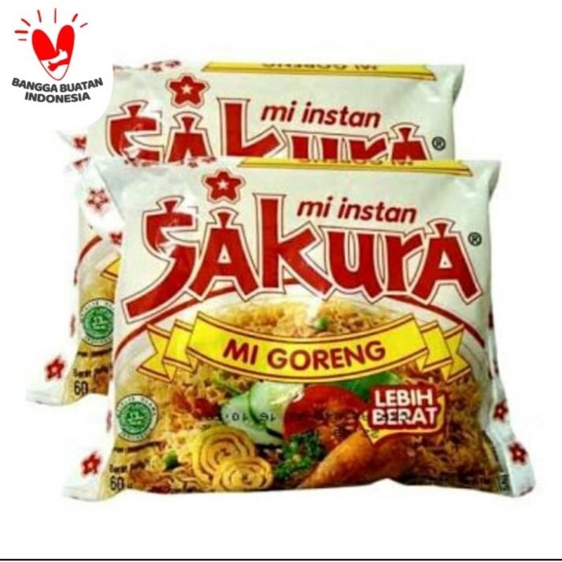 Jual Mi SAKURA 1 DUS Mie Instant Goreng Mie Sakura Sakura Mie Goreng ...