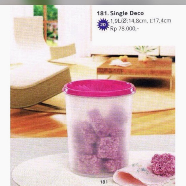 Jual Toples single deco tupperware | Shopee Indonesia