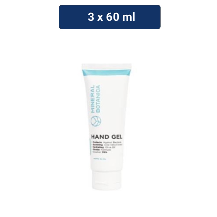 Jual Mineral Botanica Hand Gel Sanitizer with Aloevera & Alcohol 70% ...