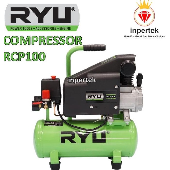 Jual RYU COMPRESSOR 24 LITER 1 HP COMPRESSOR RCP 100 KOMPRESOR LISTRIK RCP | Shopee Indonesia