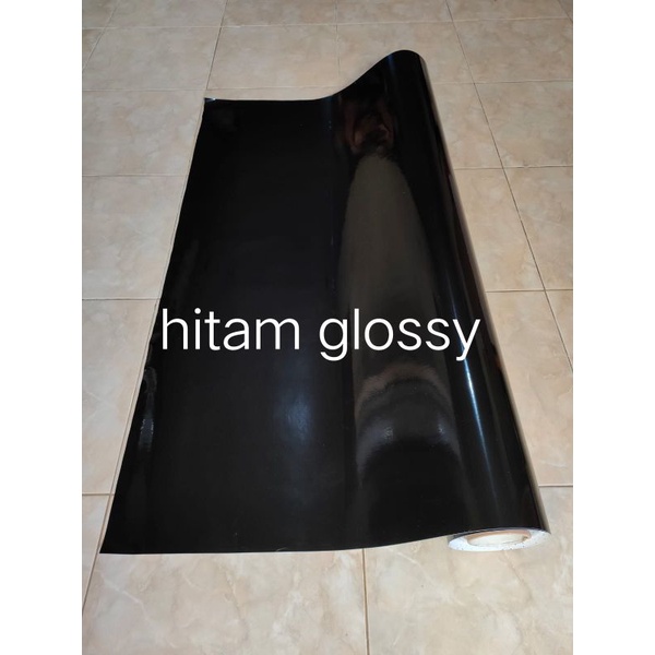 Jual sticker wallpaper lemari/ meja/ warna hitam, biru, dan putih ...