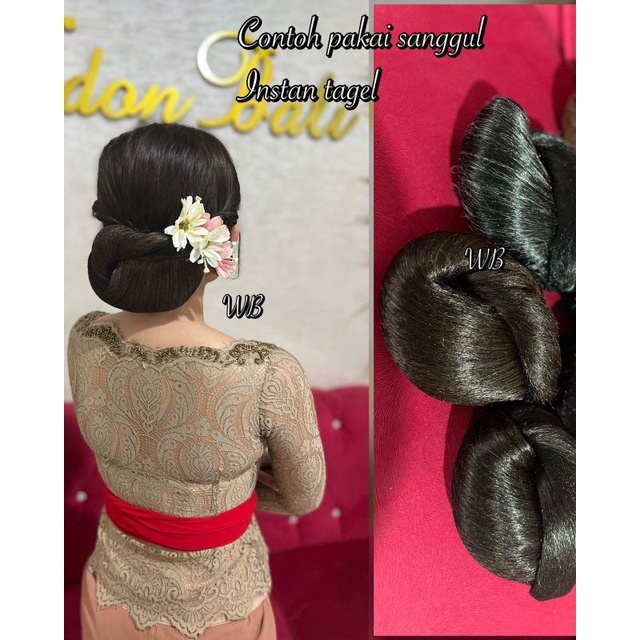 Jual Sanggul Instan Tagel / Sanggul Modern / Sanggul Bali / Hairdo ...