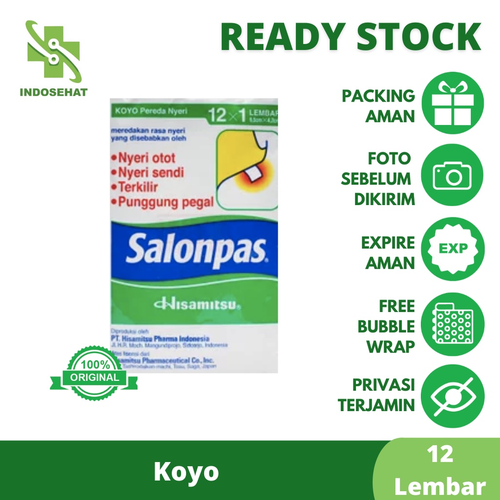 Jual Koyo Salonpas Isi 12 Lembar | Shopee Indonesia
