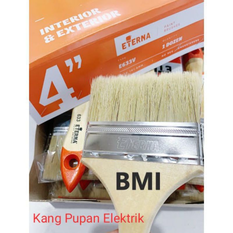 Jual Kuas Cat Tembok Merk Eterna Ukuran 4" | Shopee Indonesia