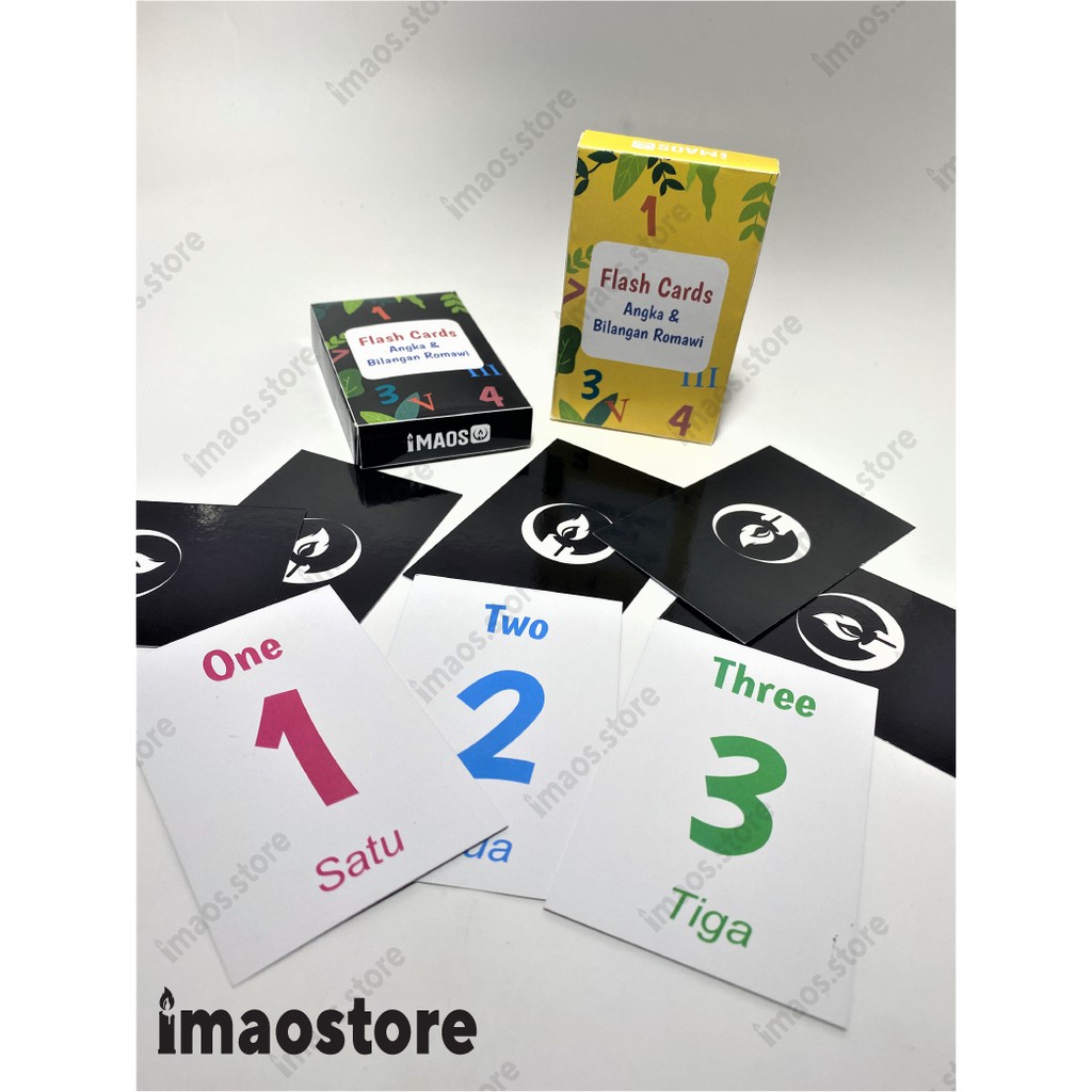 Jual Flash card seri angka dan bilangan romawi | Shopee Indonesia