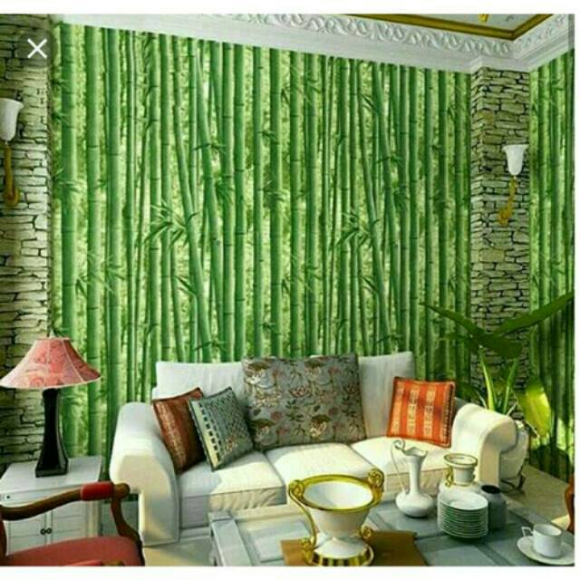 Jual WALLPAPER STICKER DINDING PREMIUM TERMURAH BAMBU HIJAU PEKAT VARIASI MOTIP | Shopee Indonesia