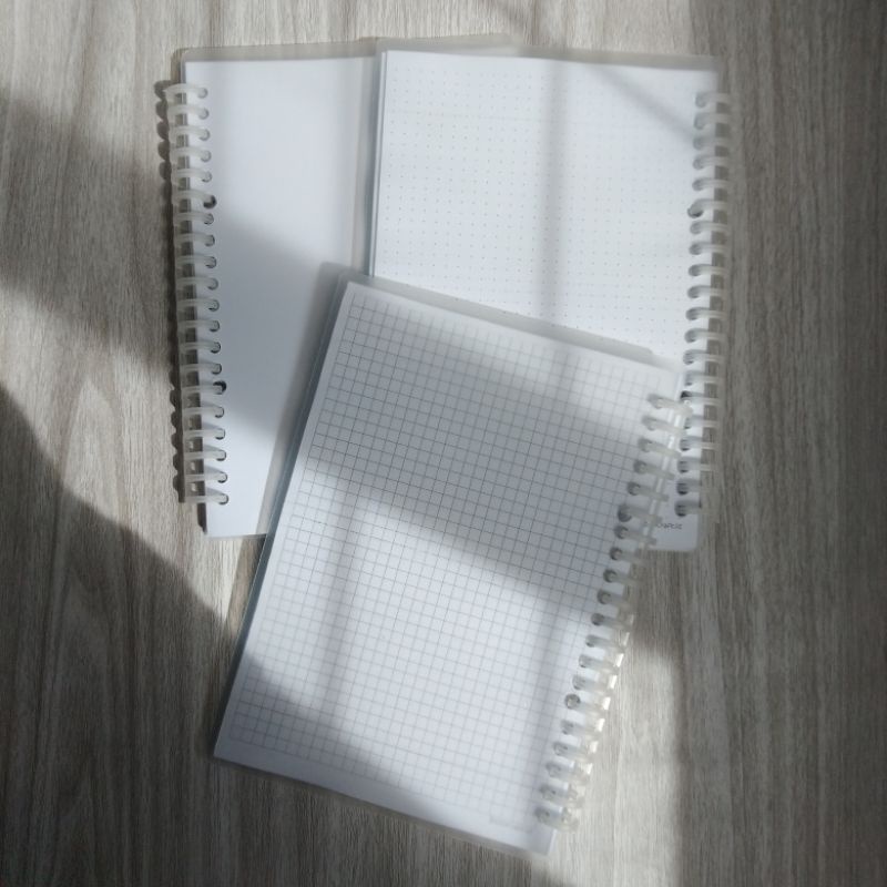 Jual free gift// NOTEBOOK JURNAL AESTHETIC COVER TRANSPARAN A5 BISA ISI ...