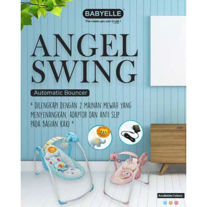 Jual Baby Elle Angel swing automatic bouncer / ayunan bayi | Shopee ...