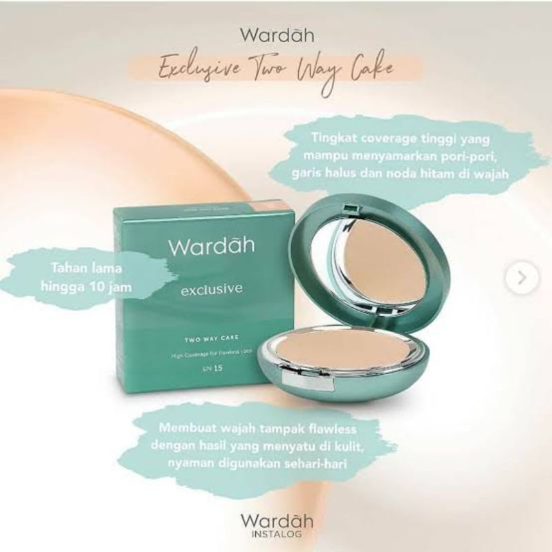 Jual [dijamin 100% ori!!!] WARDAH EXCLUSIVE TWO WAY CAKE 01-04/bedak ...