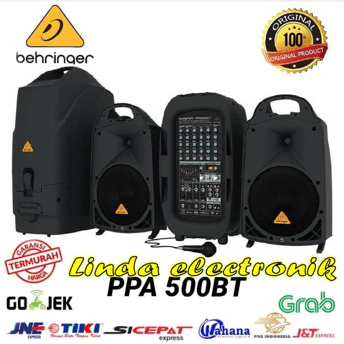 Jual Speaker Portable PA System Behringer PPA 500 BT ORIGINAL ppa500bt ...