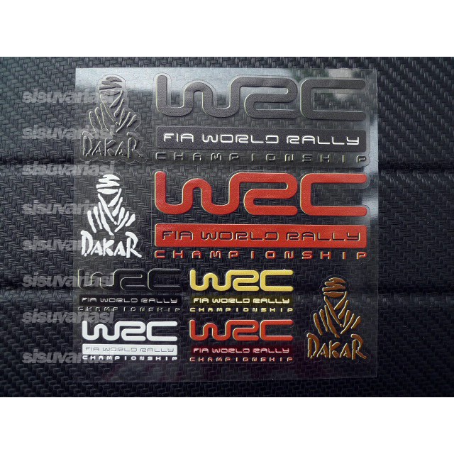 Jual Stiker Sticker Mobil Set Decal WRC Dakar | Shopee Indonesia