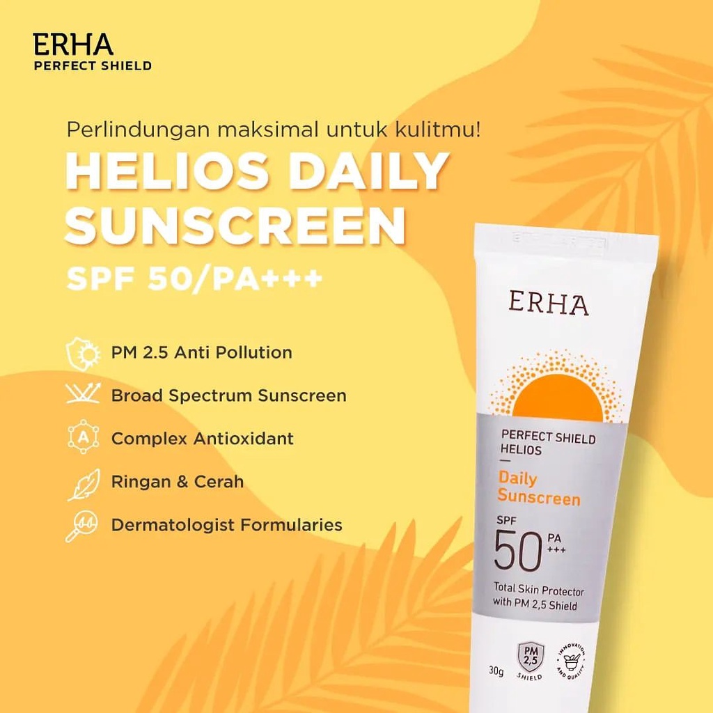 Jual ERHA Perfect Shield Helios - Daily Sunscreen SPF 50 PA+++ 30g | Shopee Indonesia