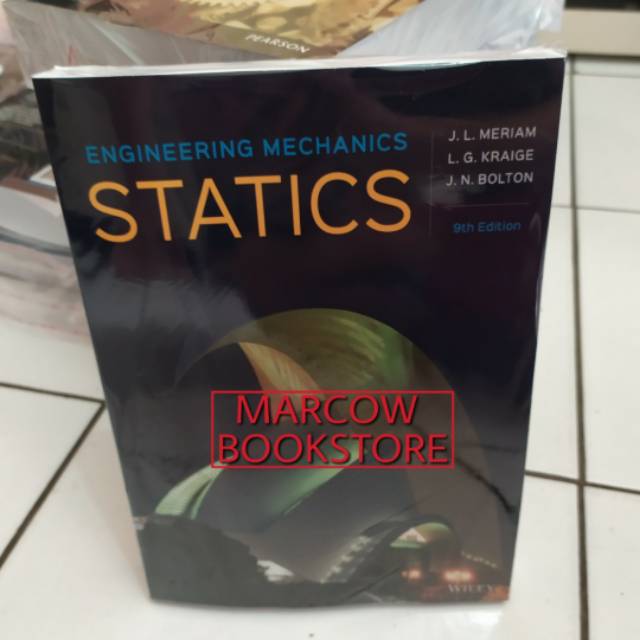 Jual Engineering mechanics statics 9th ninth Edition by Meriam 9 ...
