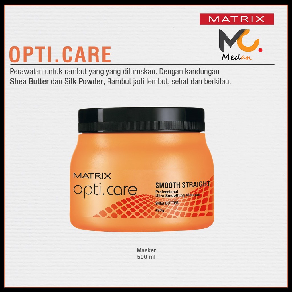 Jual Matrix Opti Care Mask Smooth Straight - Shea Butter 490 Gram ...