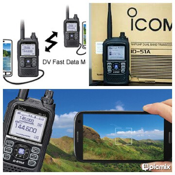 Jual ICOM ID-51A|GPS|Android-MicroSD|VHF/UHF Dual Band Digital ...