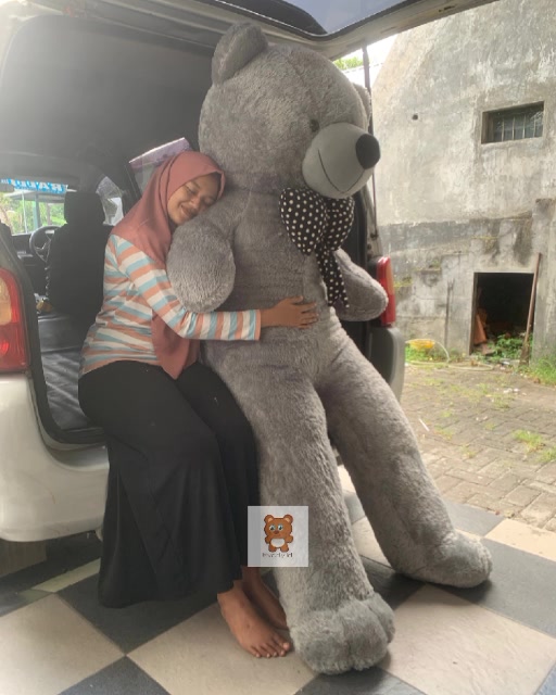 Jual Boneka Jumbo 2 Meter SNI Beruang Teddy Bear Besar 2m lucu kado 1,5 ...