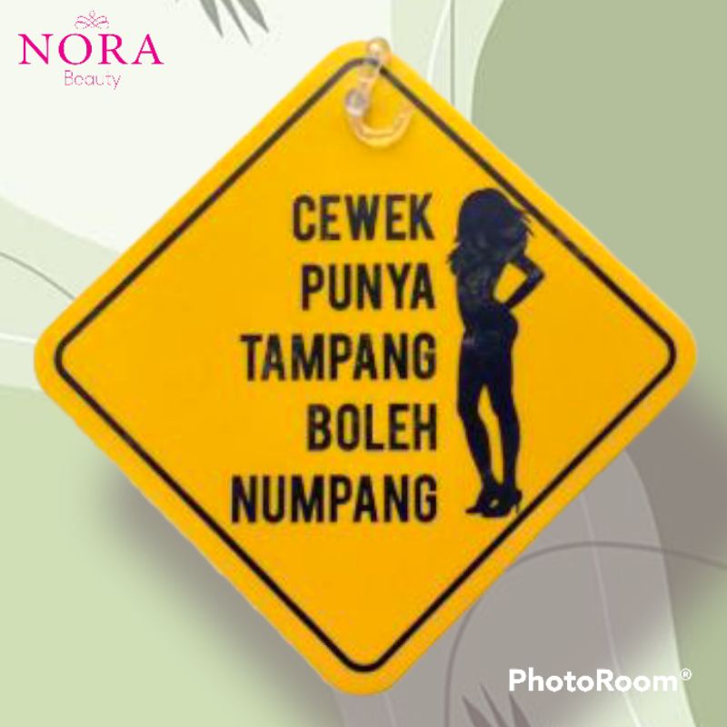 Jual Signage CEWEK PUNYA TAMPANG BOLEH NUMPANG // murah | Shopee Indonesia